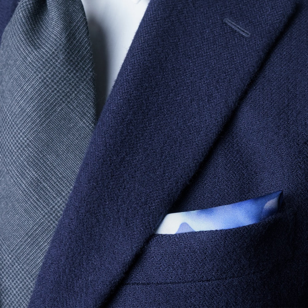Blue Cyanotype Silk Pocket Square – Rampley and Co