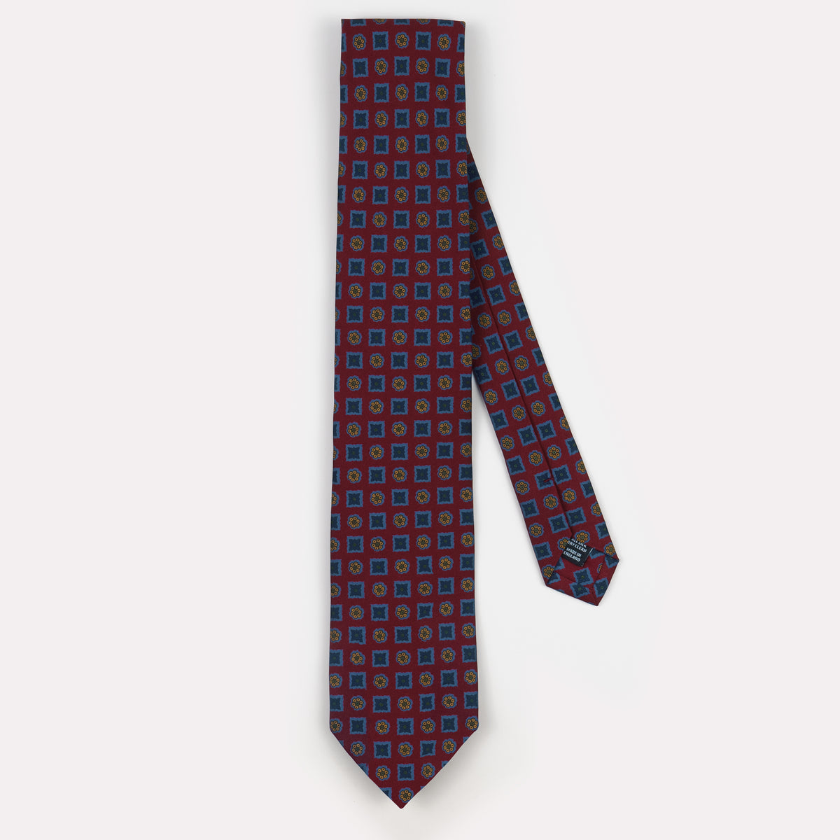 Red & Blue Medallion Madder Silk Tie – Rampley and Co