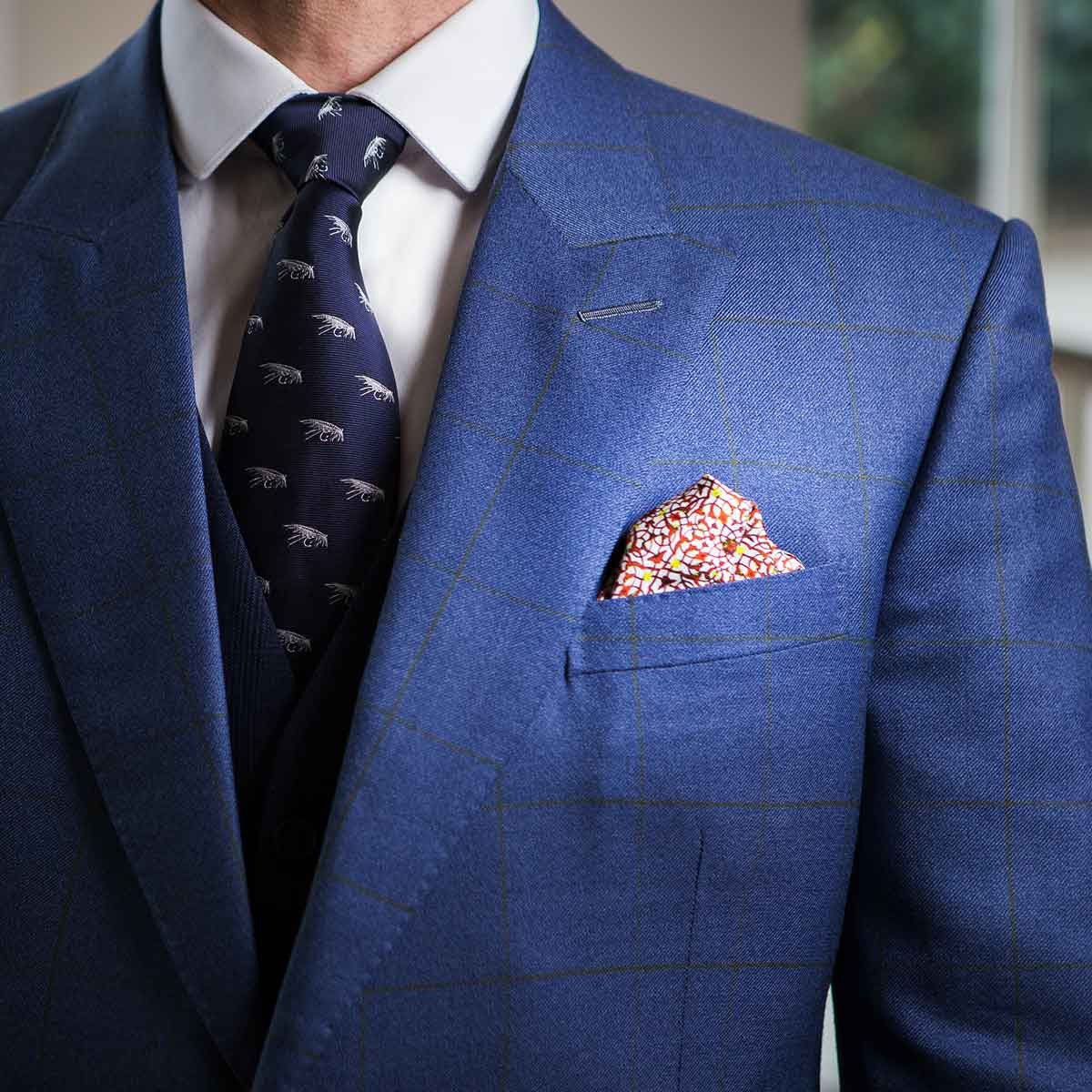 Red And Yellow Arabesque Tile Pocket Square – Rampley and Co