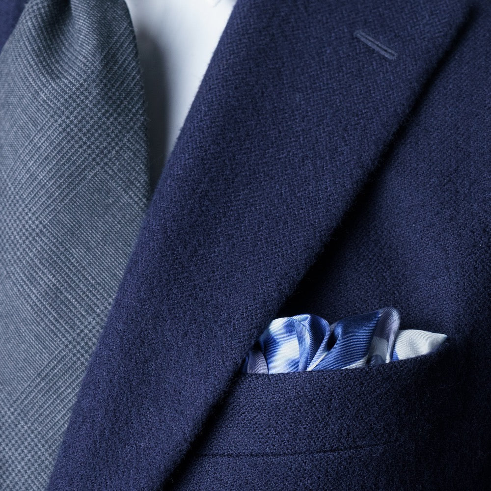 Blue Cyanotype Silk Pocket Square – Rampley and Co