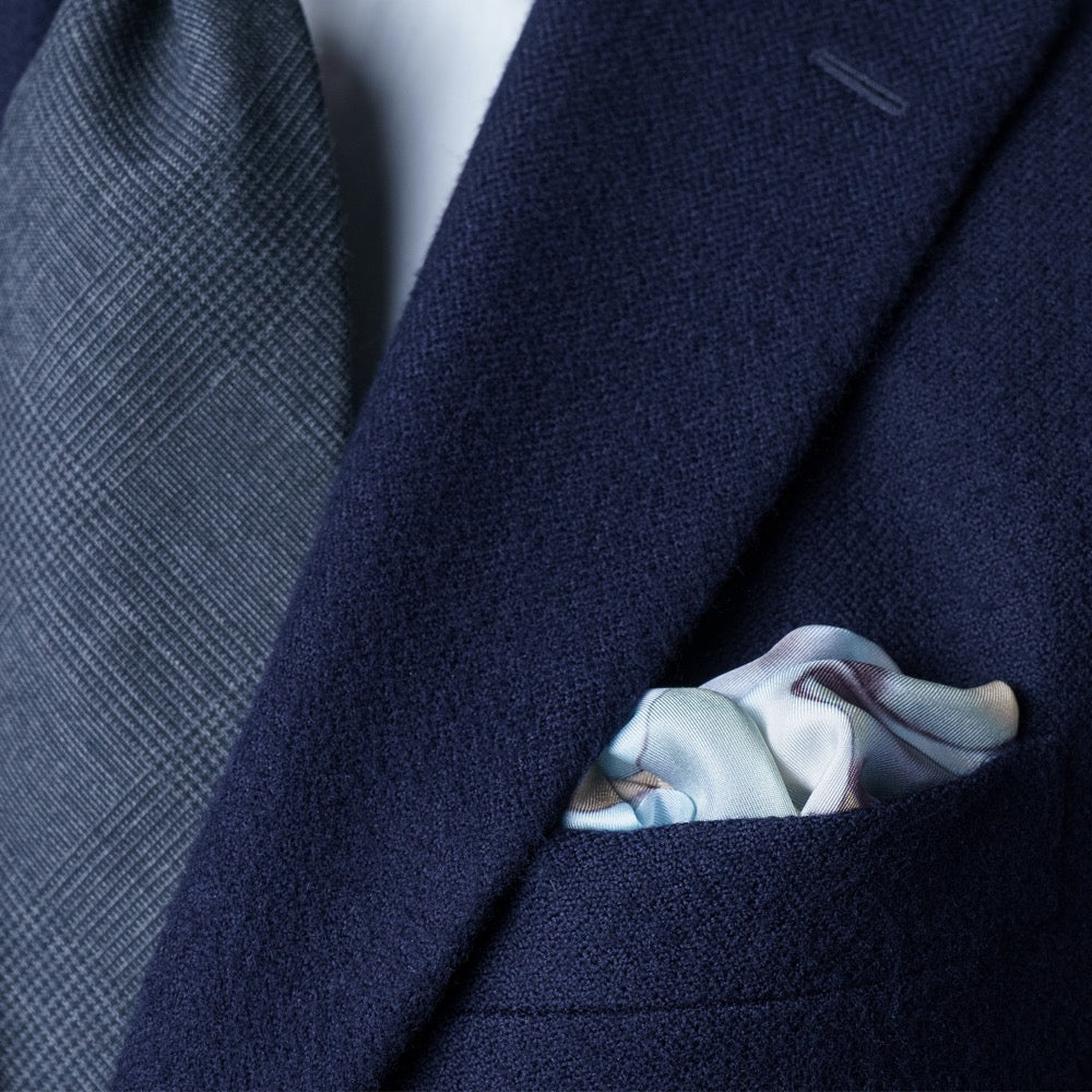 Dusty Rose Cyanotype Silk Pocket Square – Rampley and Co