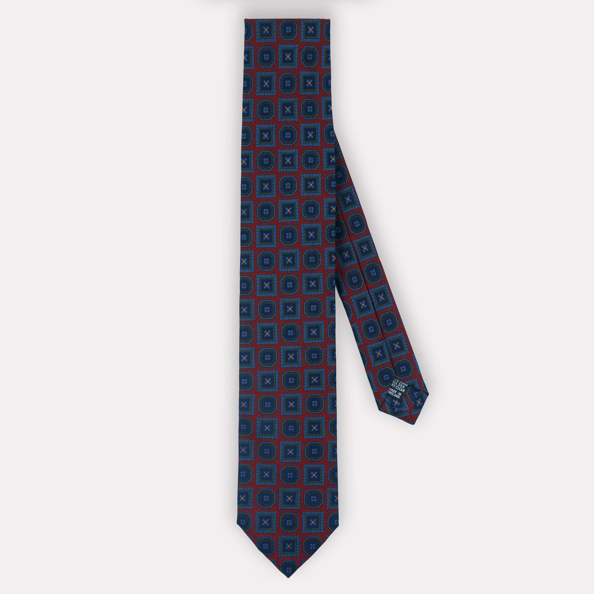 Red & Green Medallion Madder Silk Tie – Rampley and Co