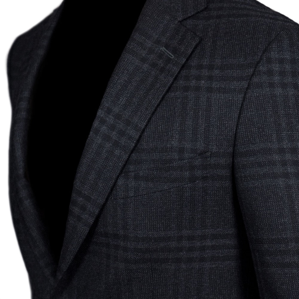 Charcoal Glen Check Superfine Merino Wool Jacket – Rampley and Co