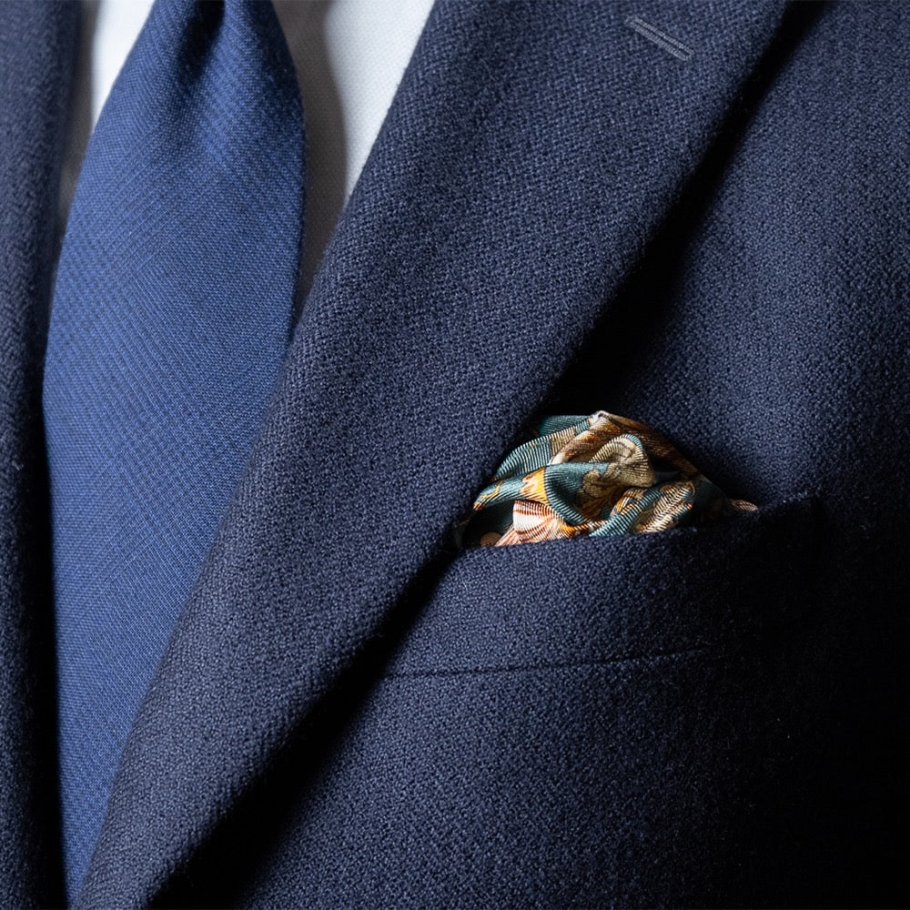 Jannah, Teal Pocket Square – Rampley and Co