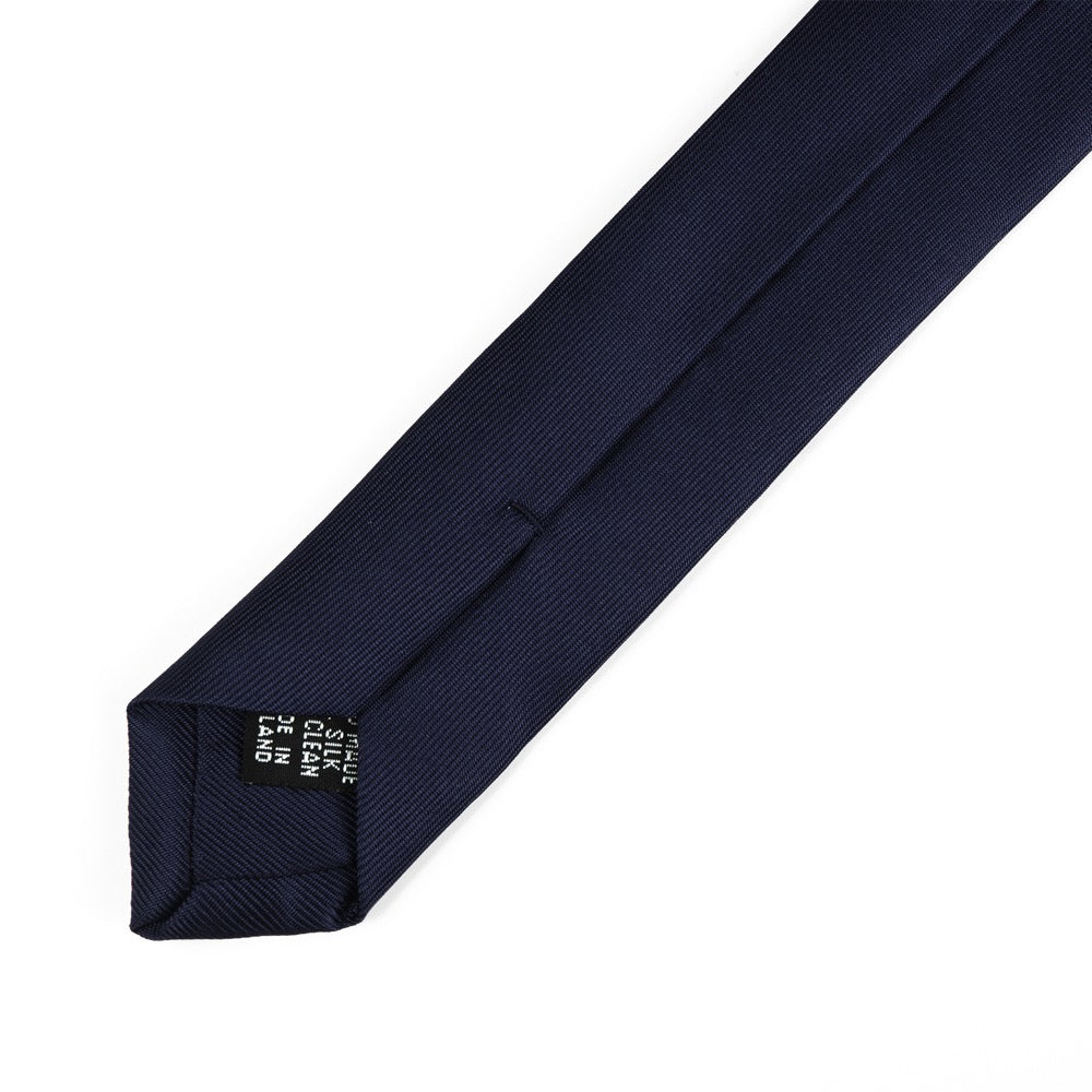 Midnight Blue Silk Twill Tie – Rampley and Co