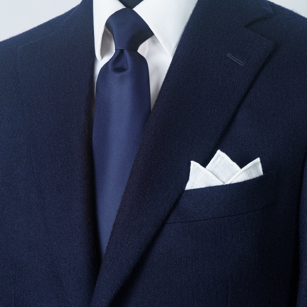 Midnight Blue Silk Twill Tie – Rampley and Co