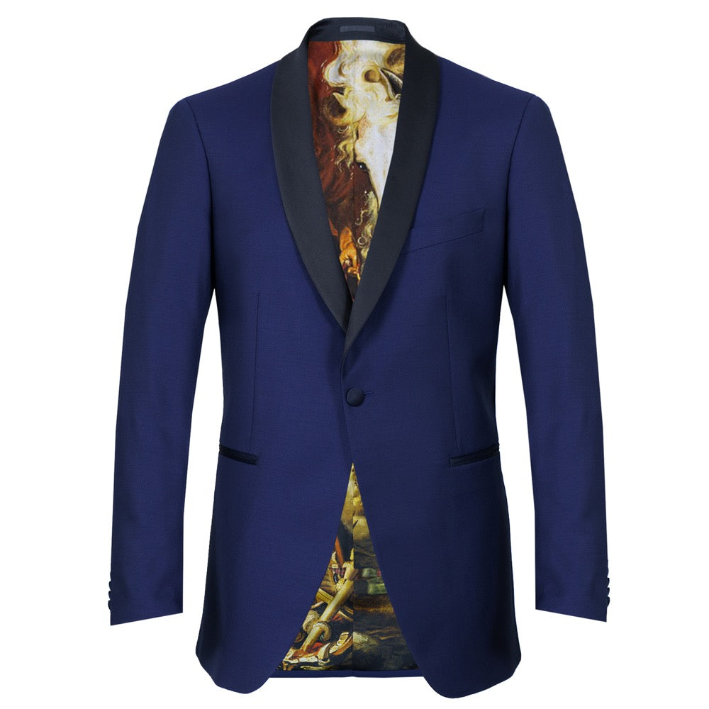 Navy Dinner Jacket - Shawl Lapel – Rampley and Co