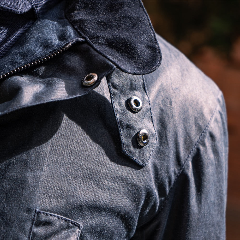 The Holbrook - Navy Wax Jacket – Rampley and Co