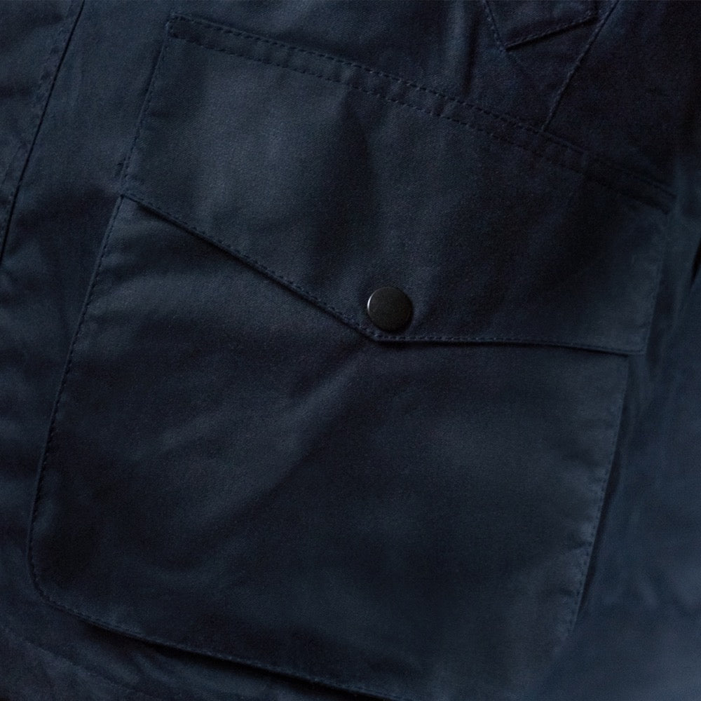 The Holbrook - Navy Wax Jacket – Rampley and Co