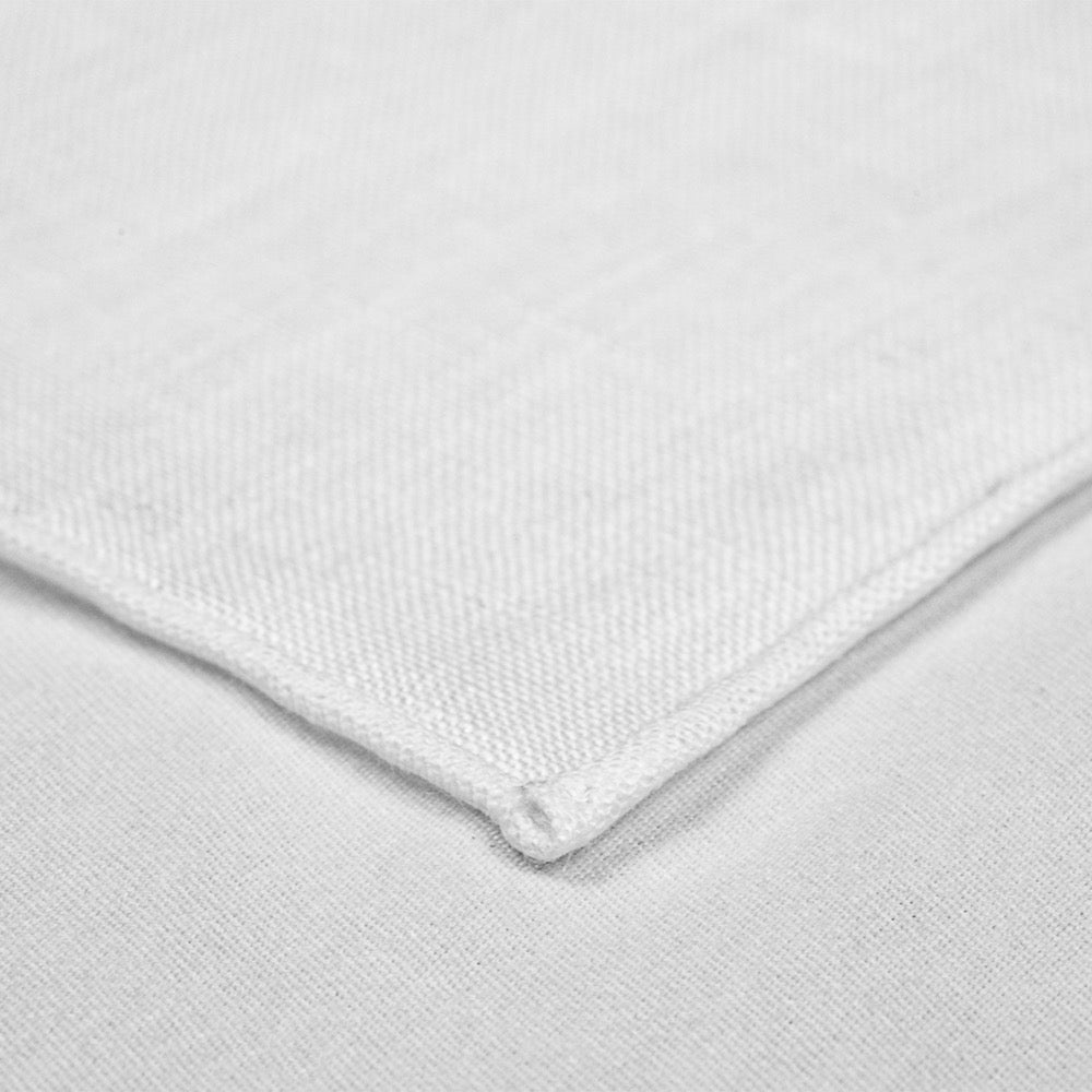 White Linen Pocket Square – Rampley and Co