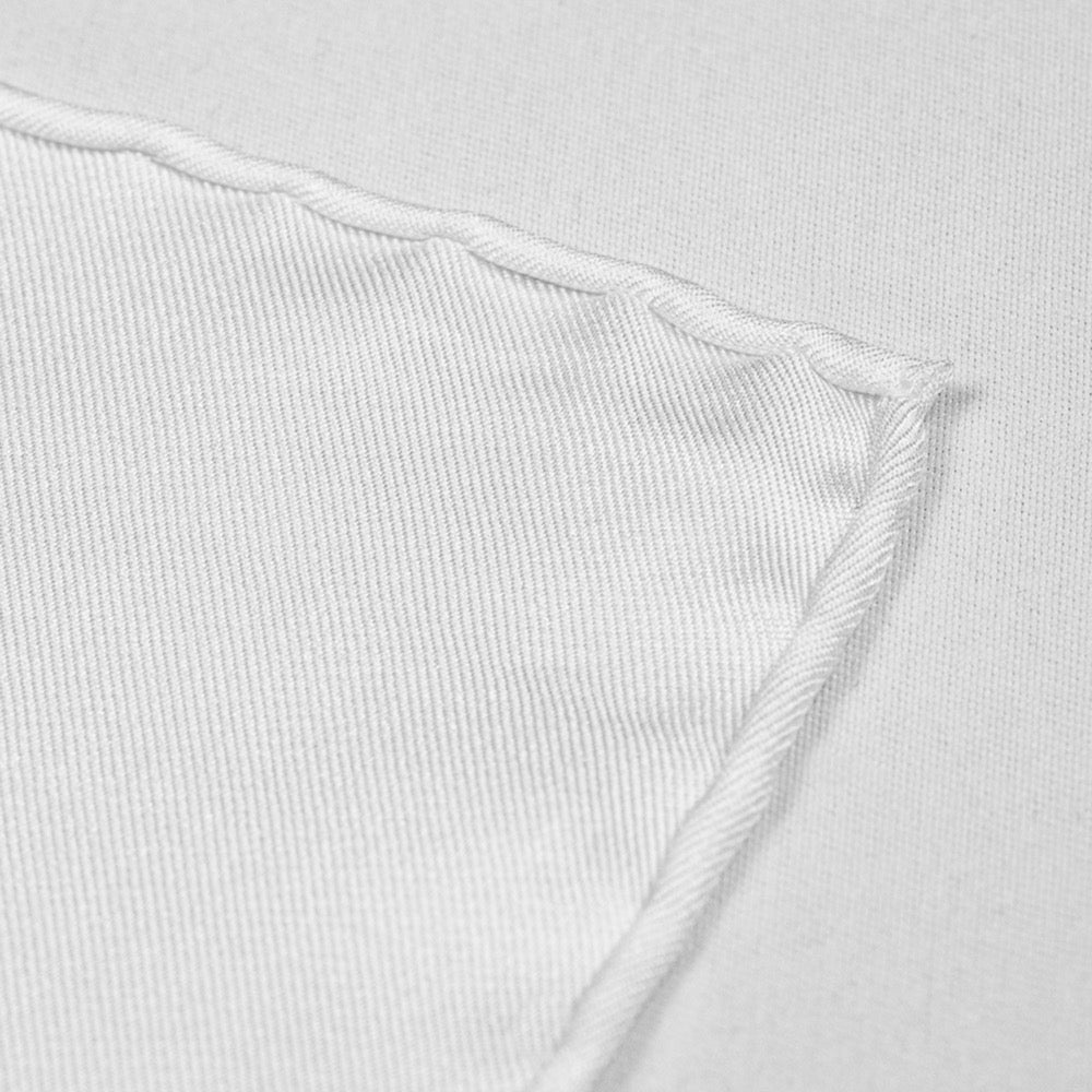 White Silk Pocket Square – Rampley and Co